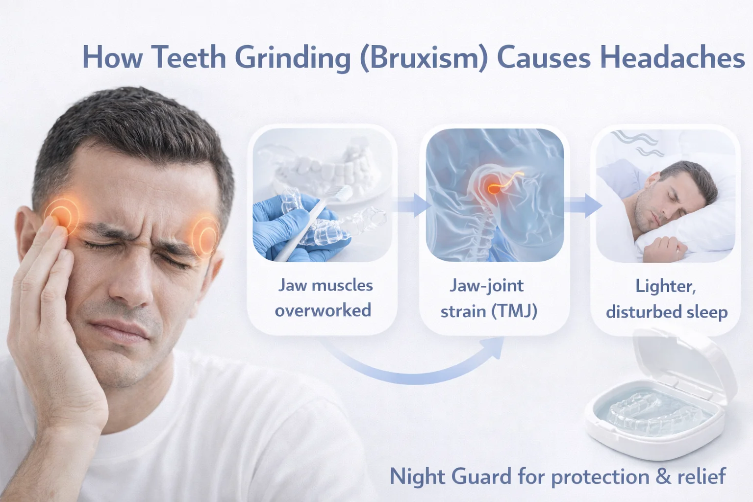 How Teeth Grinding (Bruxism) Causes Headaches