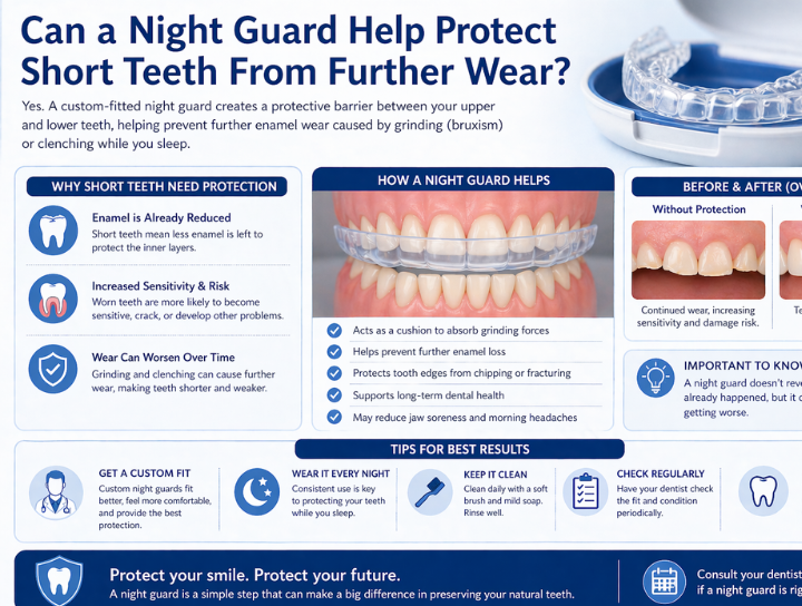 Short Teeth From Grinding: Can a Night Guard Help?